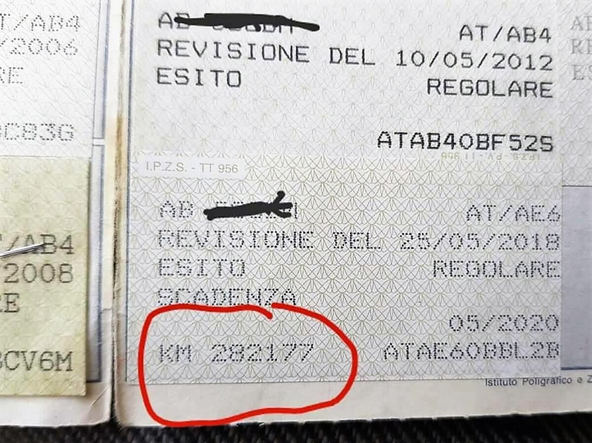 Chilometri tracciati dal nuovo certificato di revisione auto: eccoli ...