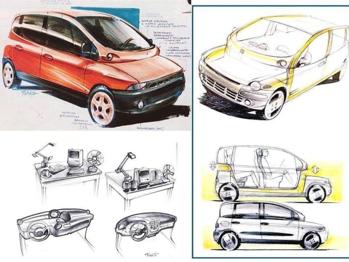 Fiat Multipla concept, i primi bozzetti - News - Automoto.it