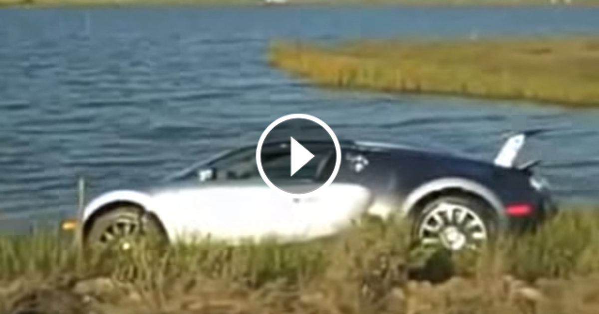Bugatti Veyron finisce prima fuori strada e poi in acqua [Video] - News ...