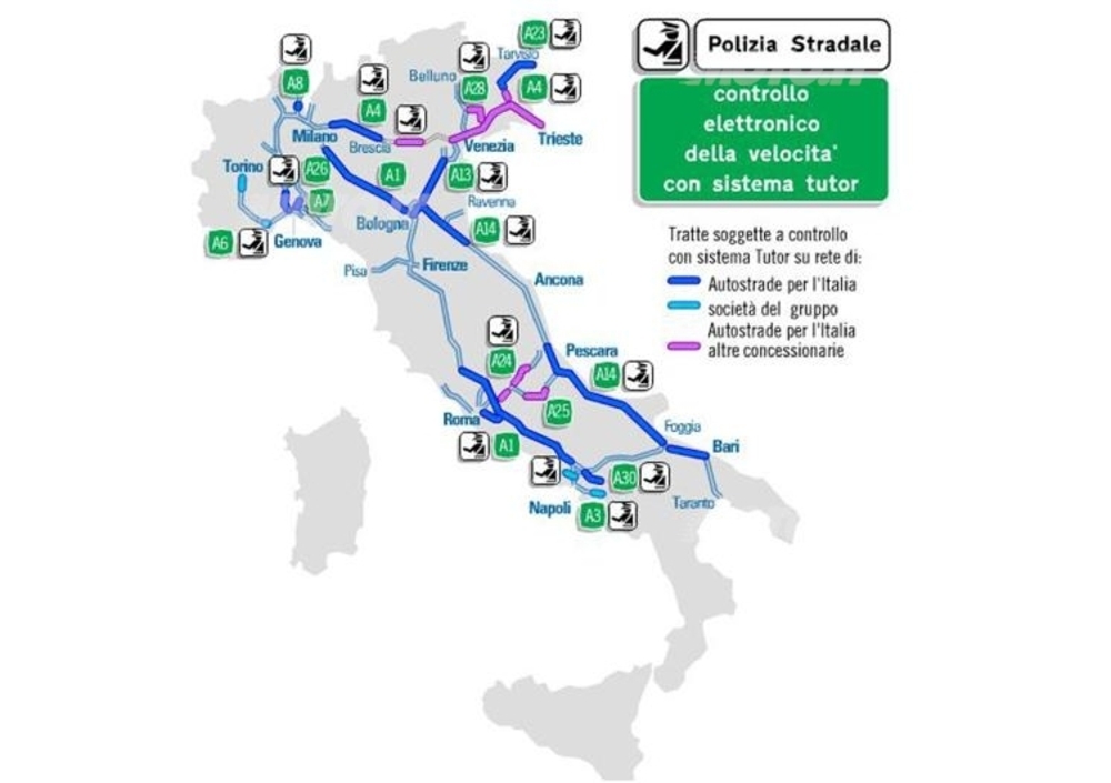 In autostrada Tutor sempre attivi - News - Automoto.it