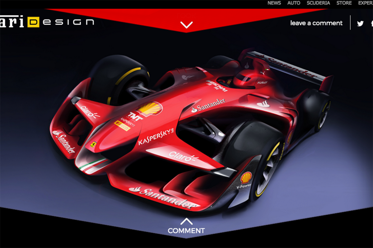 Ferrari F1 concept: la monoposto del futuro secondo il Cavallino ...